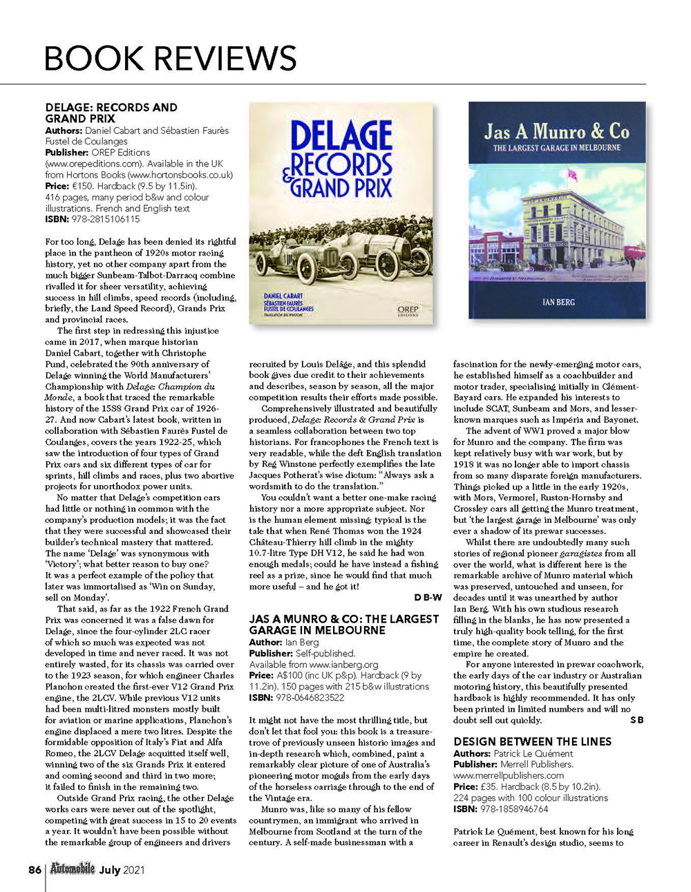 Delage records and Grand Prix...