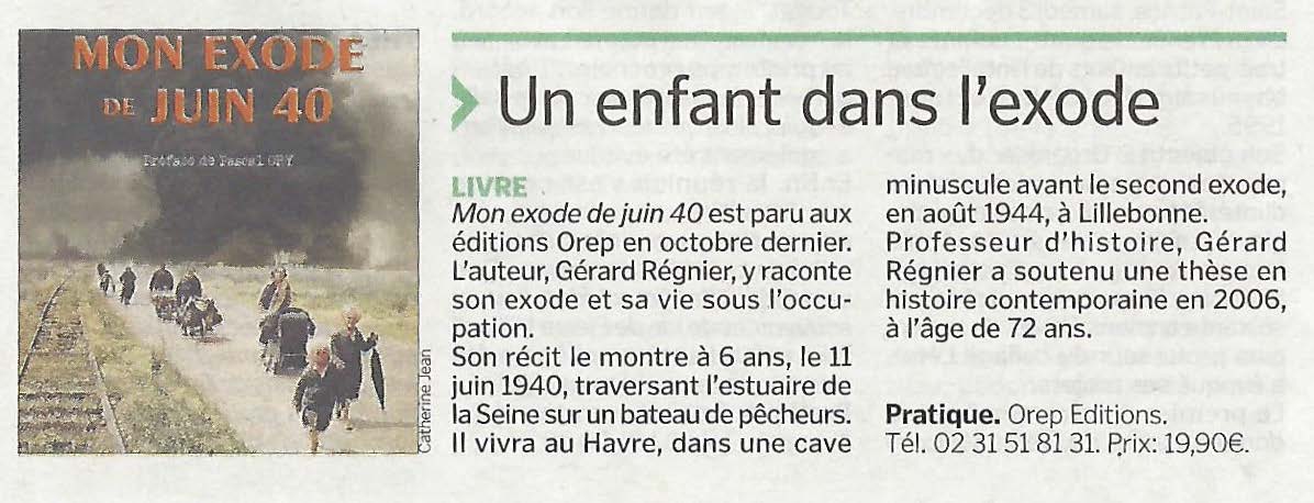 Un enfant dans l'exode.